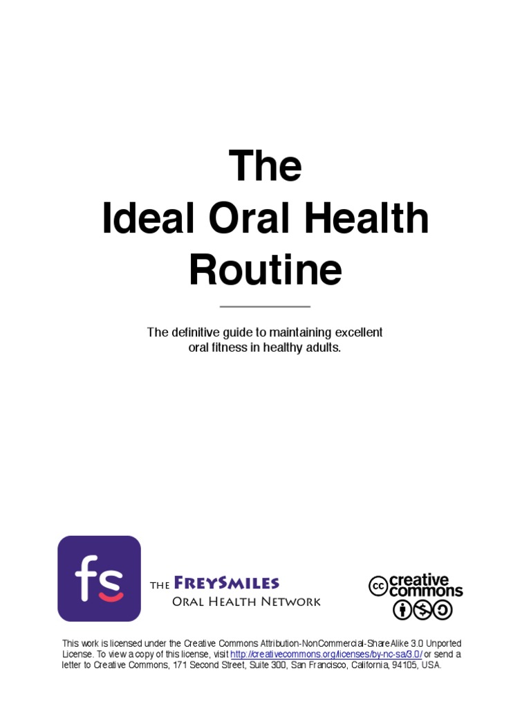 The Ideal Oral Health Routine | PDF | Tooth Enamel | Toothbrush