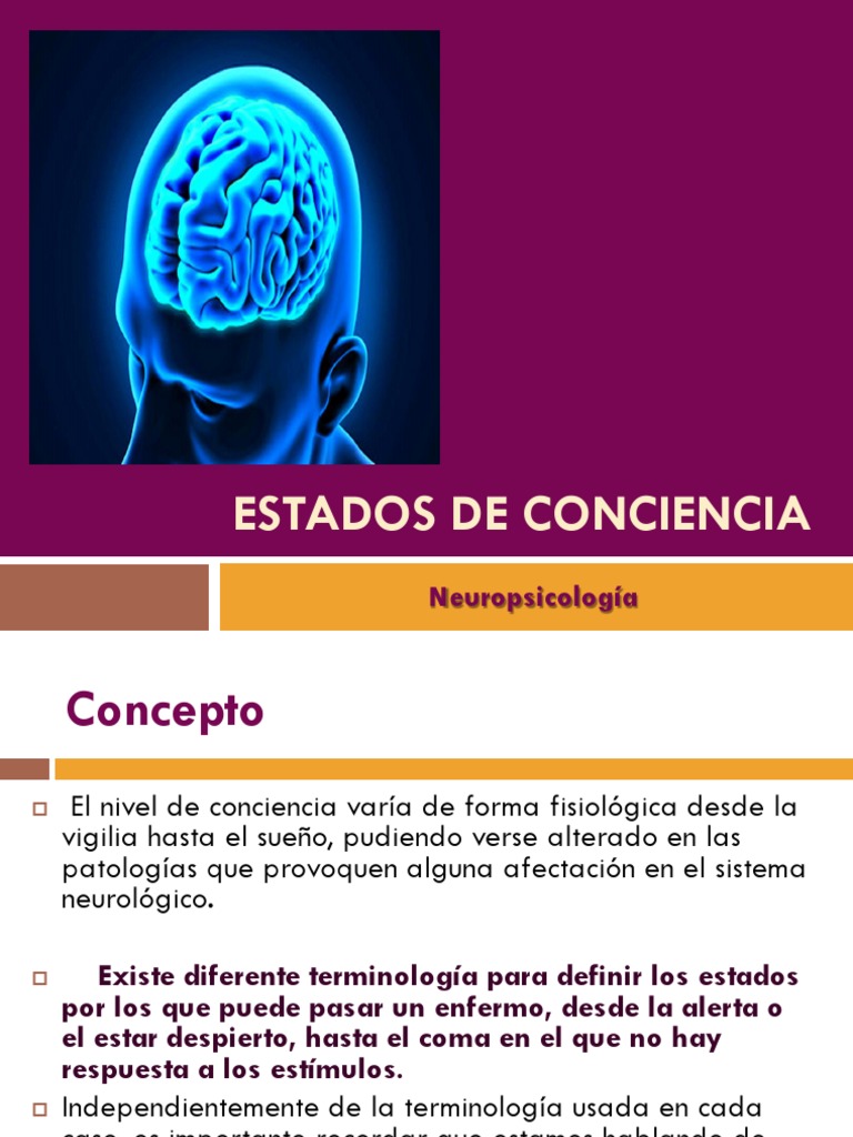 Estados de Conciencia | PDF | Coma | Cerebro