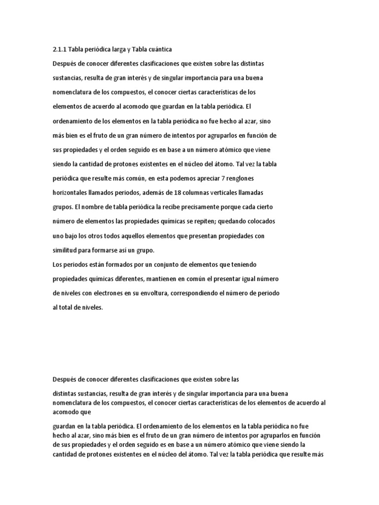 Tabla Periódica y Cuántica Actualizada | PDF | Tabla periódica | Rieles
