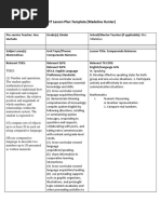 Lesson Plan Cover Gen Math | PDF