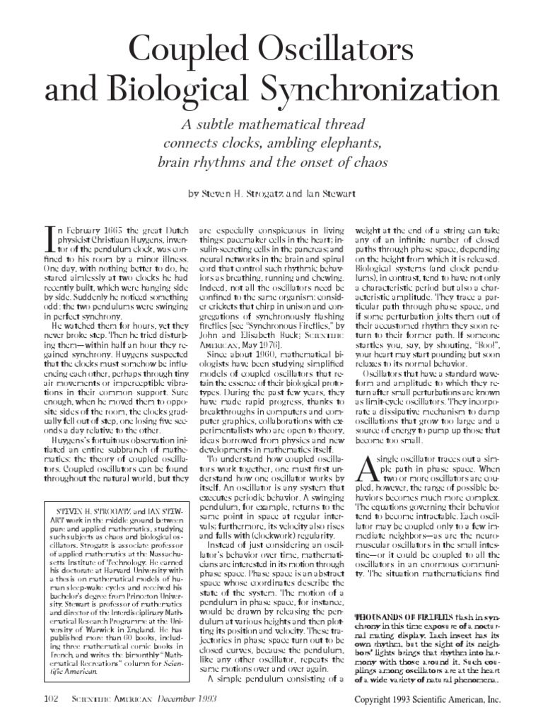 Peskin | PDF | Horse Gait | Synchronization
