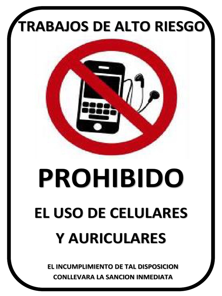 Prohibido Uso Celular
