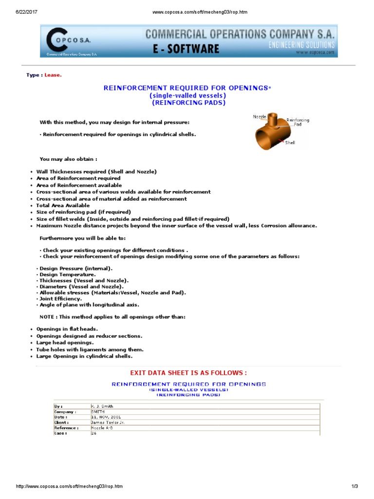 Vessel Reinforcement Design Guide | PDF | Pressure | Materials
