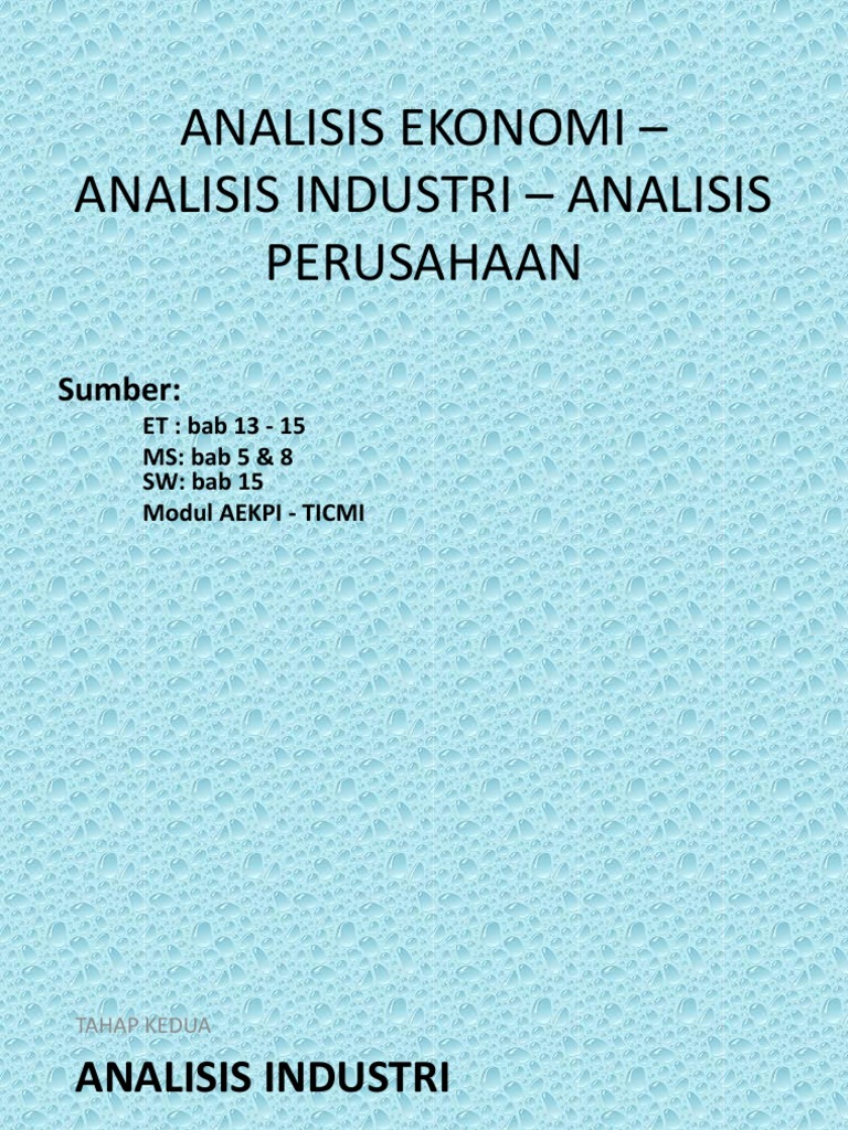 Analisis Industri N Perusahaan | PDF