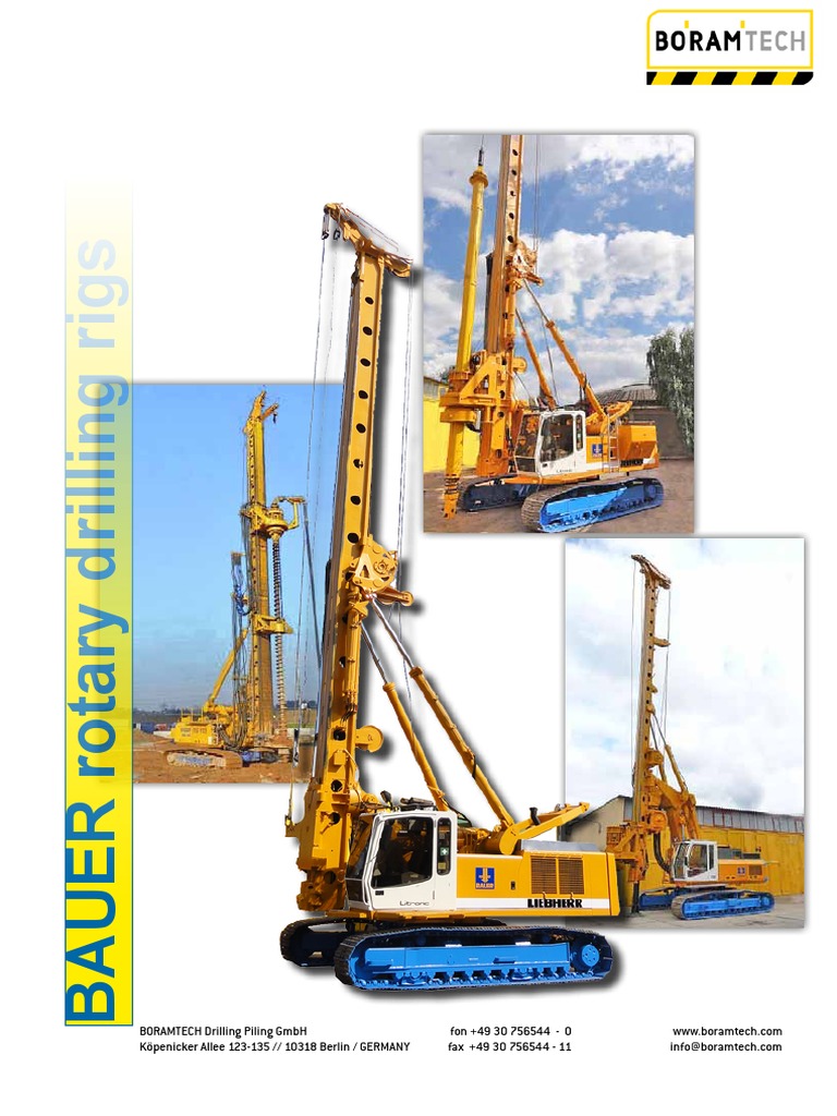 Bauer_rotary Drilling Rigs