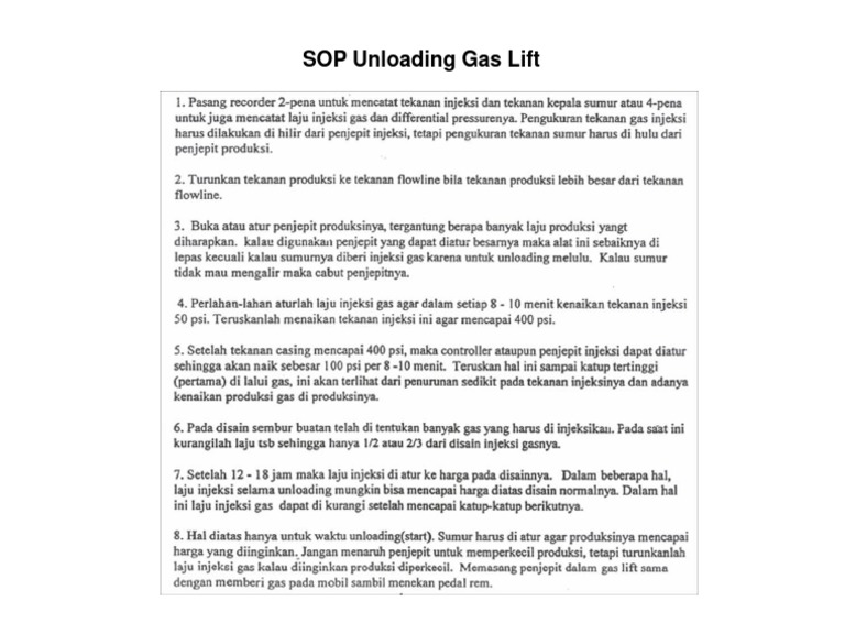 SOP Unloading | PDF