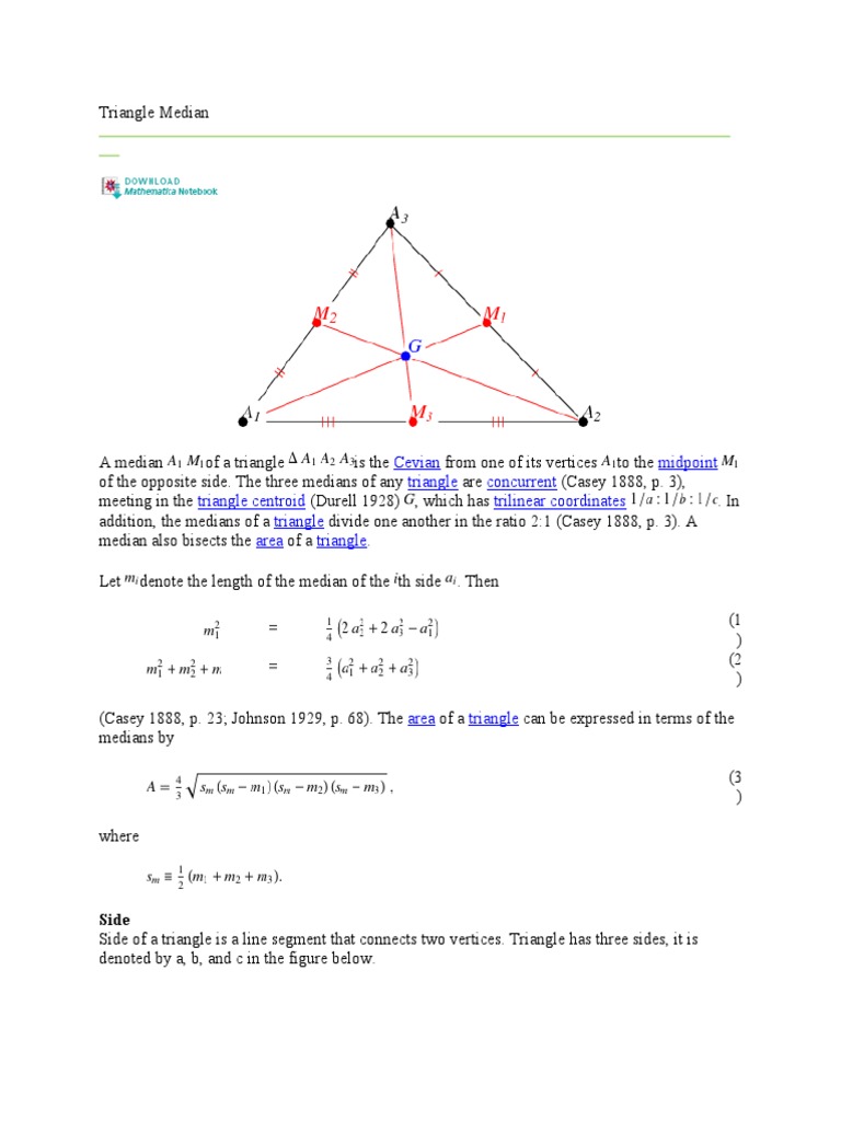 Cevian Midpoint Triangle Concurrent Triangle Centroid Trilinear ...
