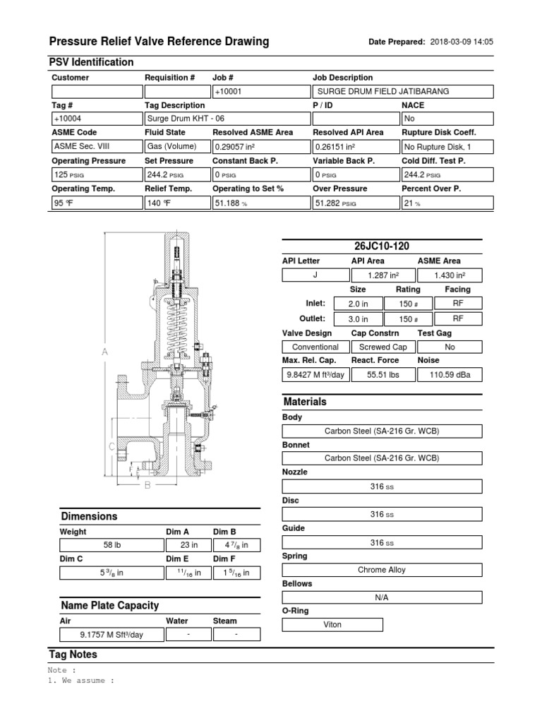 Sizing Calculation | PDF | Valve | Gases