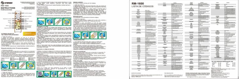 Control Remoto-RM-1600-final PDF | PDF