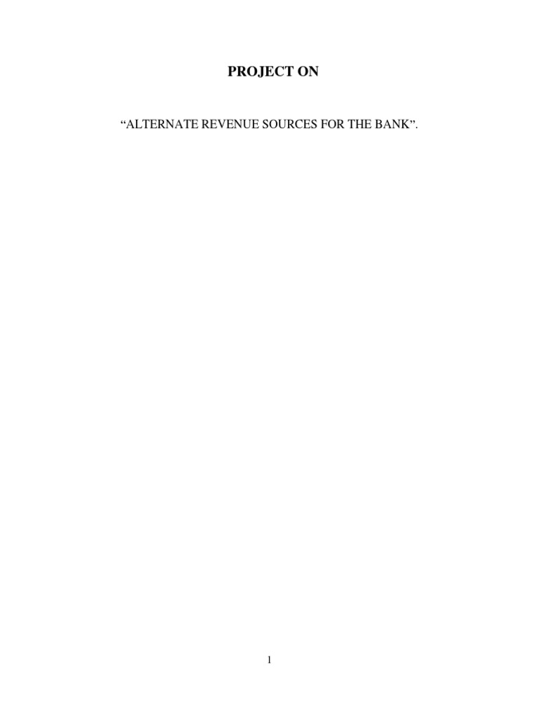 IDBI Bank's Alternate Revenue Strategies | PDF | Transaction Account ...