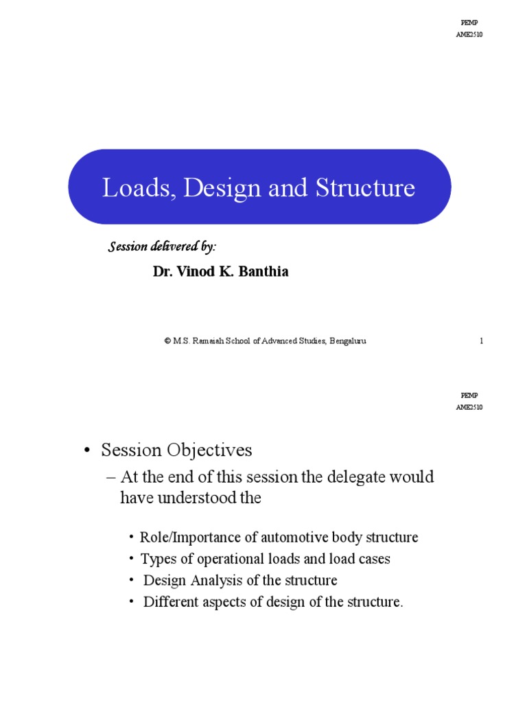 Automotive Body Structure Loads and Design | PDF | Structural Load ...