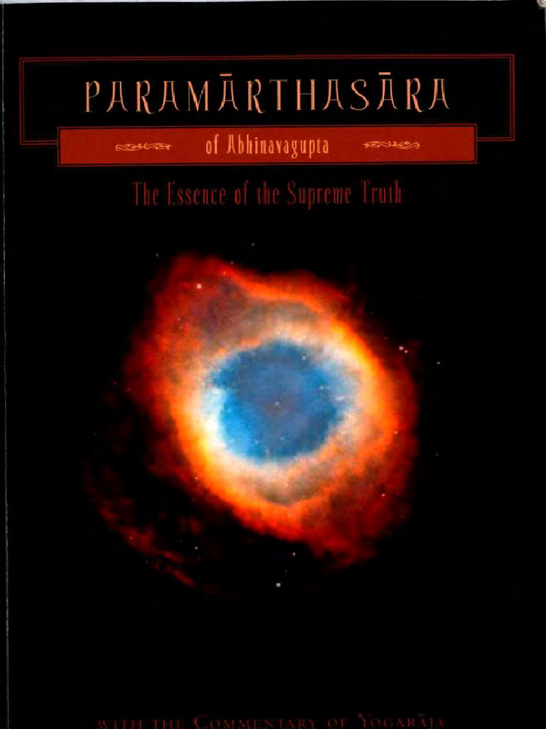Paramartha Sara Abhinavagupta Essence of Supreme Truth Deba Brata Sen ...