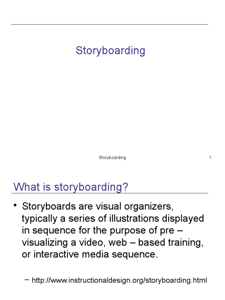Storyboarding | PDF | Areas Of Computer Science | Computing