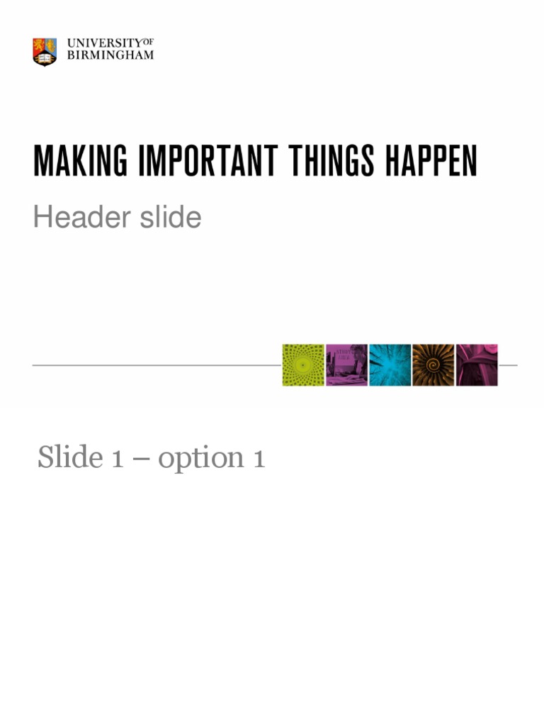 UoB Strategic Framework Powerpoint Template | PDF