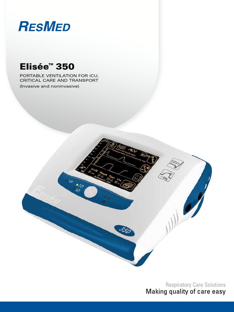 Elisee 350 Product Brochure Eng | PDF | Monitoring (Medicine ...