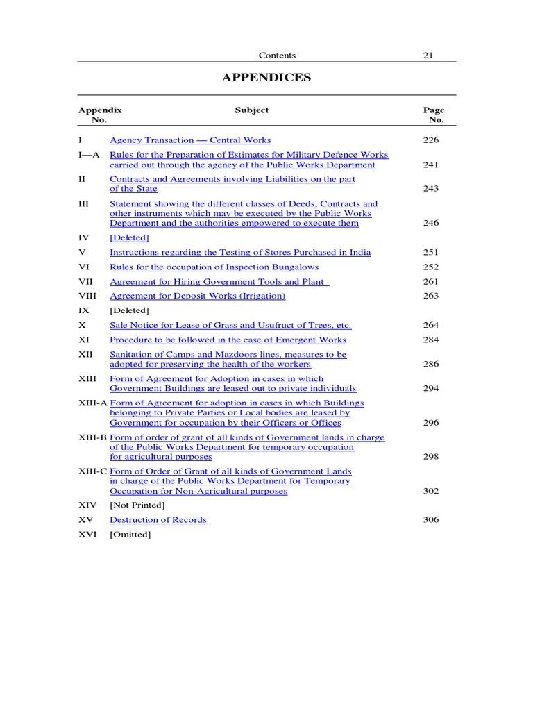 D Code Appendices | PDF | Military | Government Of India