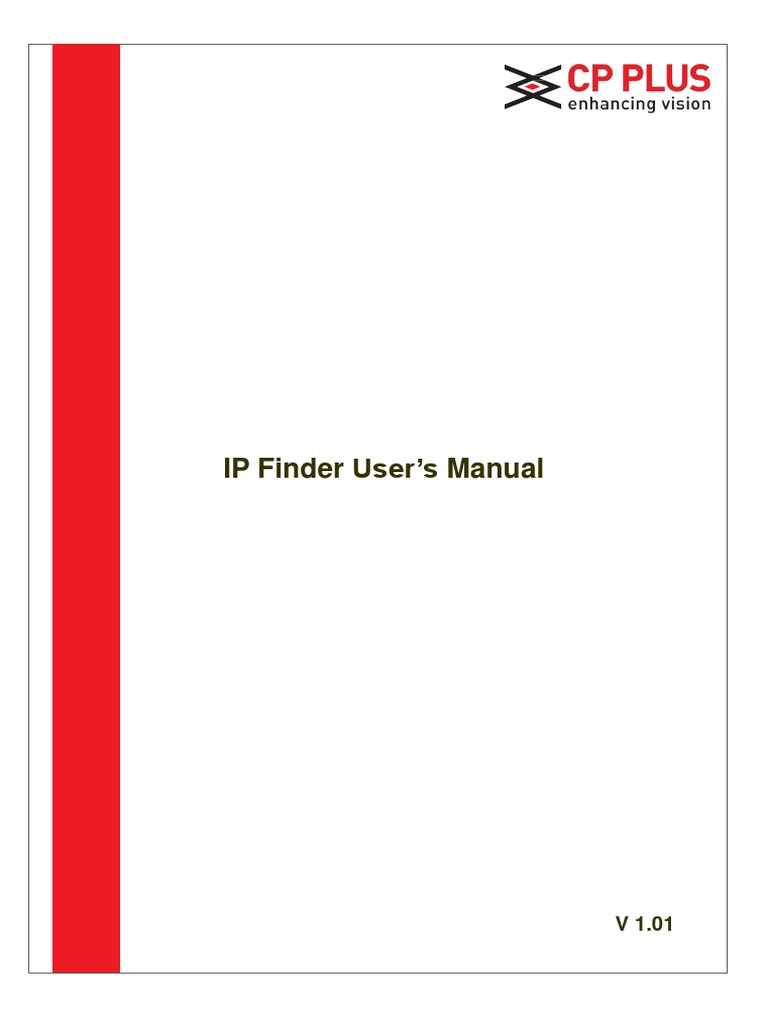 CP Plus IP - Finder - User's Manual | PDF | Ip Address | I Pv6
