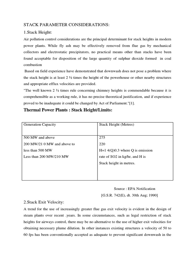 Power Plant Stack Design Guide | PDF | Chimney | Energy Technology