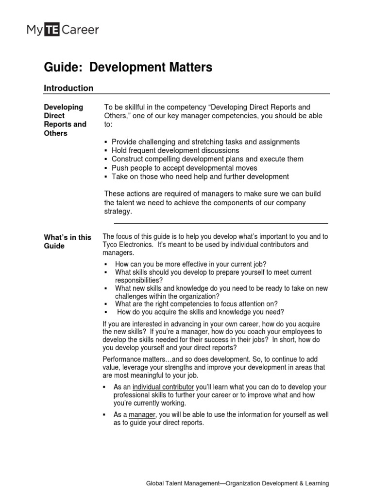 Developing Managerial Skills: A Guide to Developing Direct Reports and ...