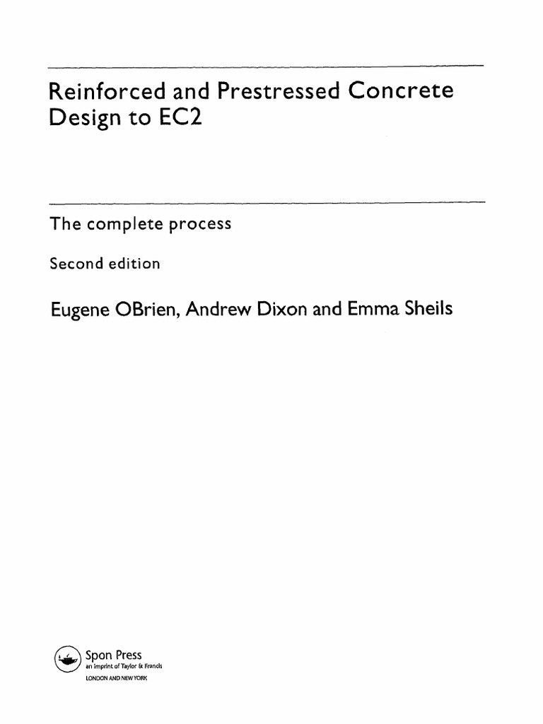 Content For Reinforced and Prestressed Concrete Design To EC2 PDF | PDF ...