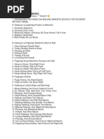 Filipino Drill Commands | PDF | Military Sociology | Military Life