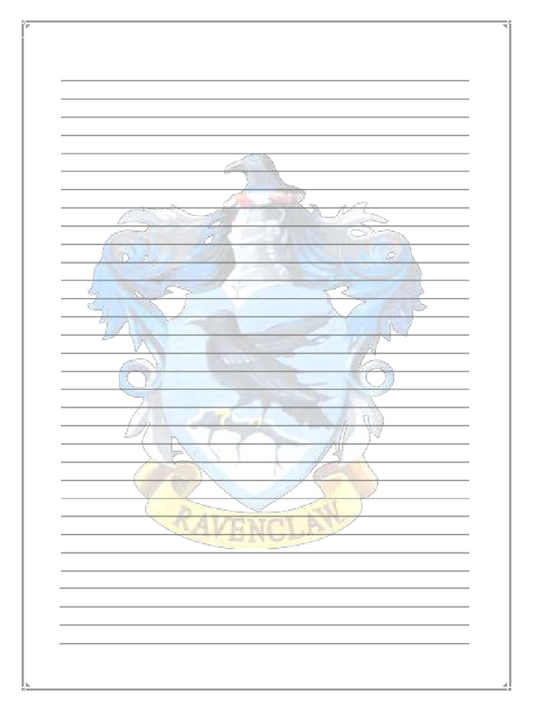 Ravenclaw Letter-Writing Paper | PDF