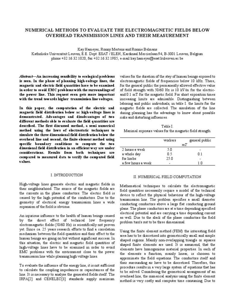 Pub 400 | Download Free PDF | Electric Power Transmission | Finite ...