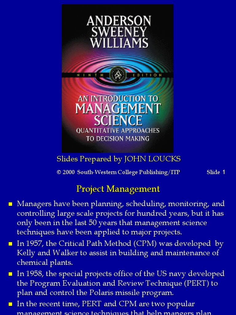 Slides Prepared by JOHN LOUCKS: 1 Slide © 2000 South-Western College ...