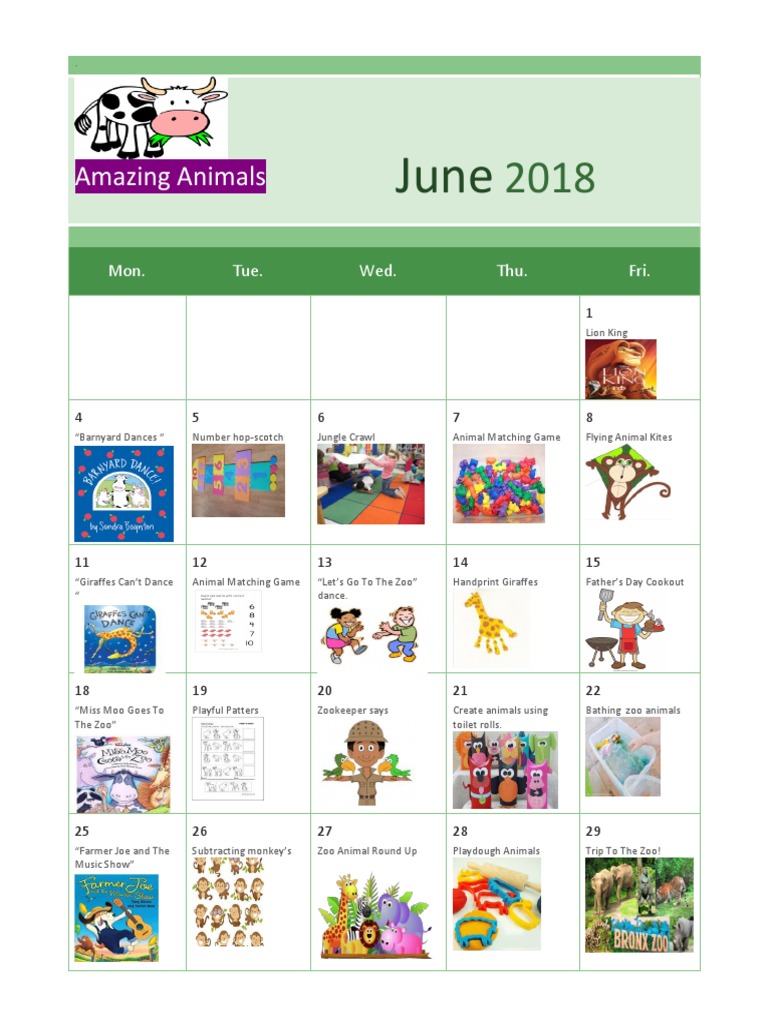 Animal Calendar | PDF