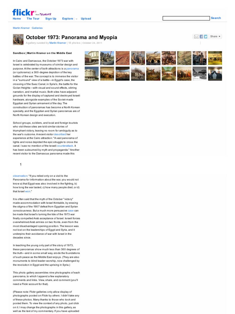 1973 October War Panoramas Explained | PDF | Egypt | Unrest