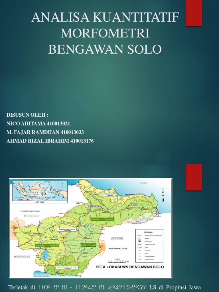 Peta DAS Bengawan Solo dan Analisis Morfometri | PDF