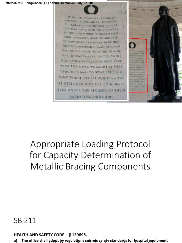 OSHPD Loading Protocol For Seismic Testing FM 1950 | PDF | Structural ...