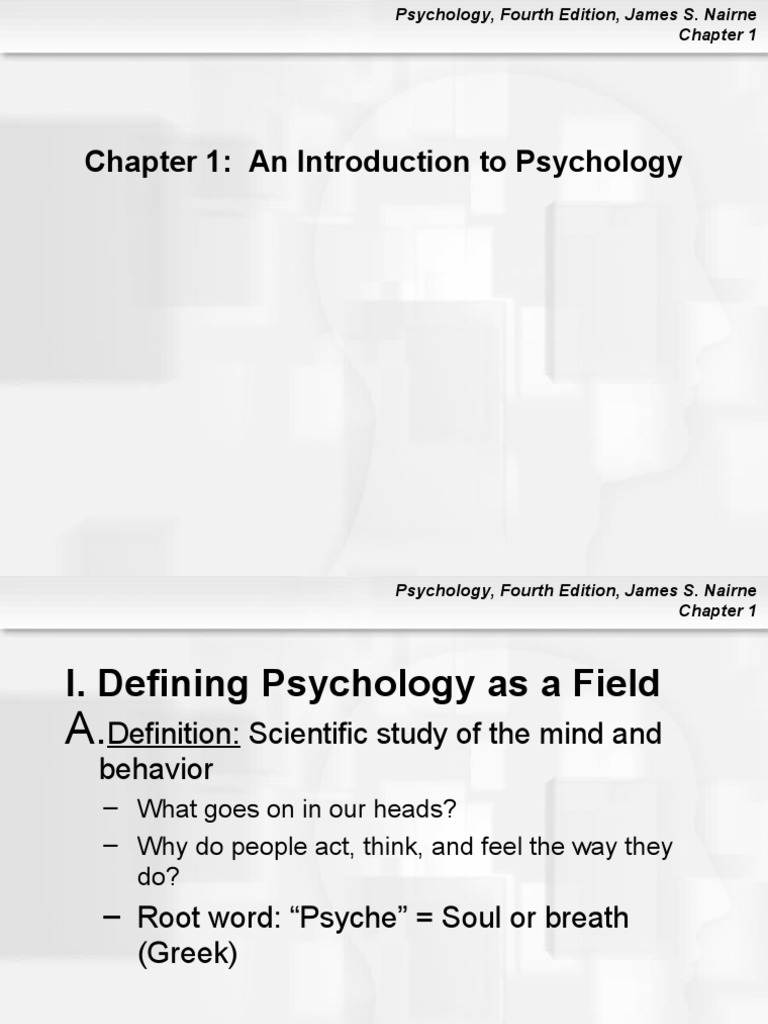 Psychology 120 Chapter1 Student Version | PDF | Psychology | Mind