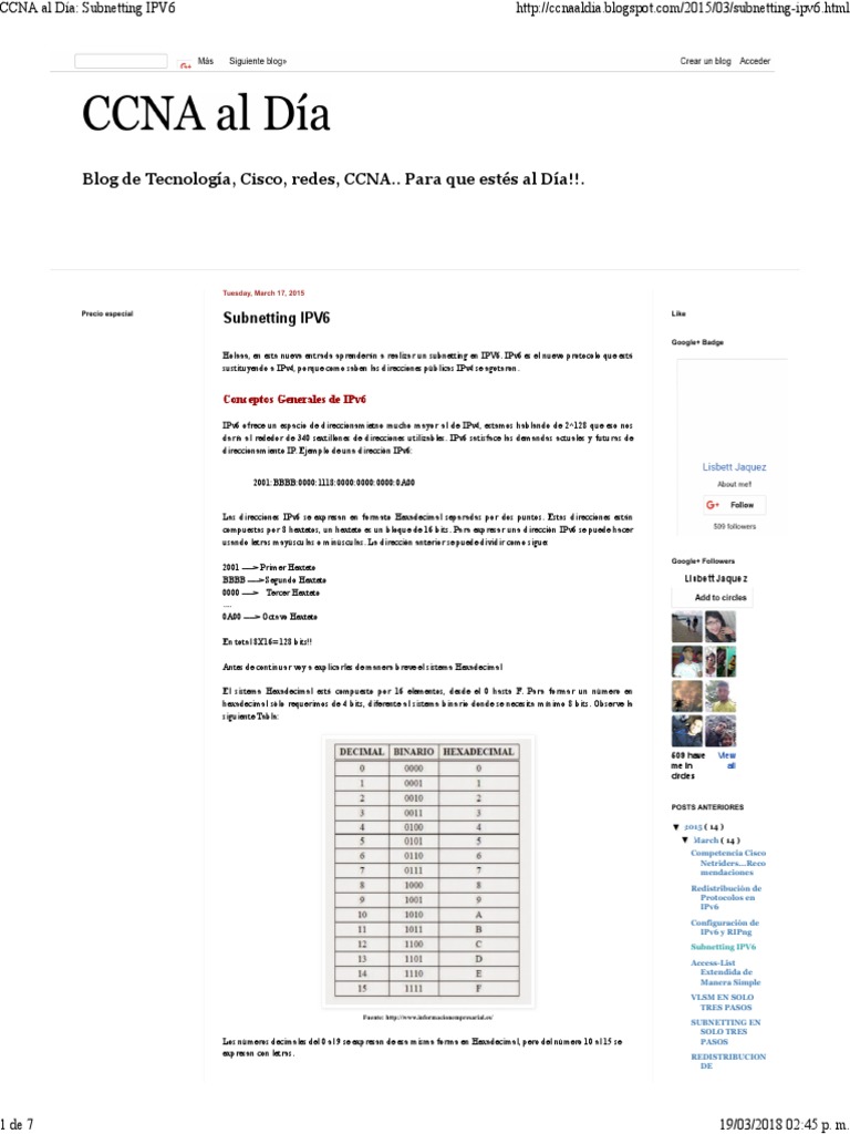 CCNA Al Día - Subnetting IPV6 | PDF | Yo Pv6 | Enrutador (Computación)