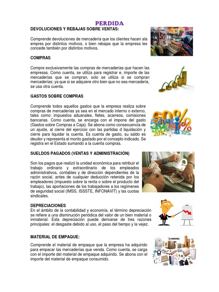 10 Cuentas de Perdida y 10 de Ganancia... Jm2018 | Beneficio (economía ...