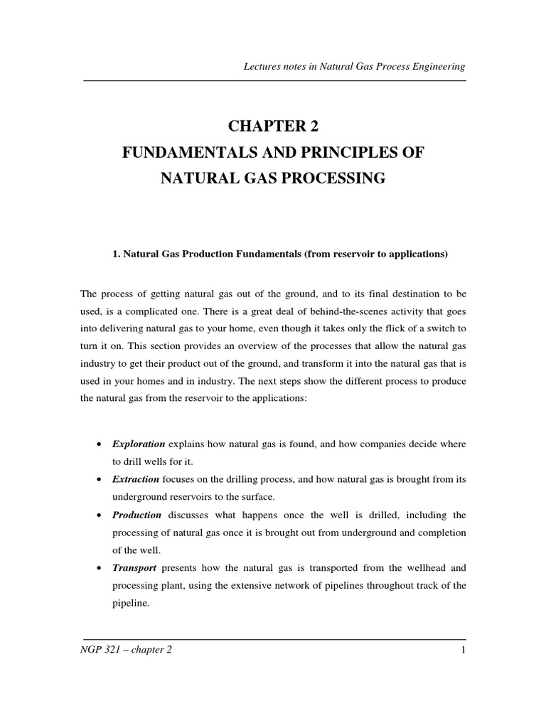 Chap2 - Fundamentals and Principles of Natural Gas Processing | PDF ...