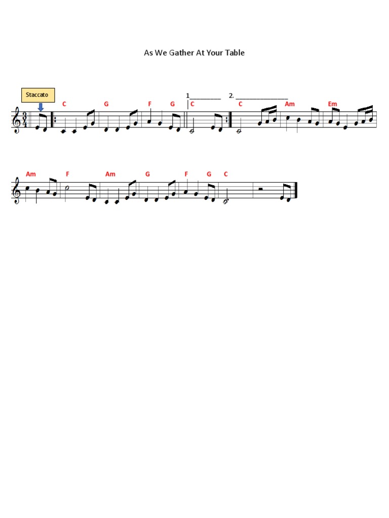 As We Gather at Your Table | PDF