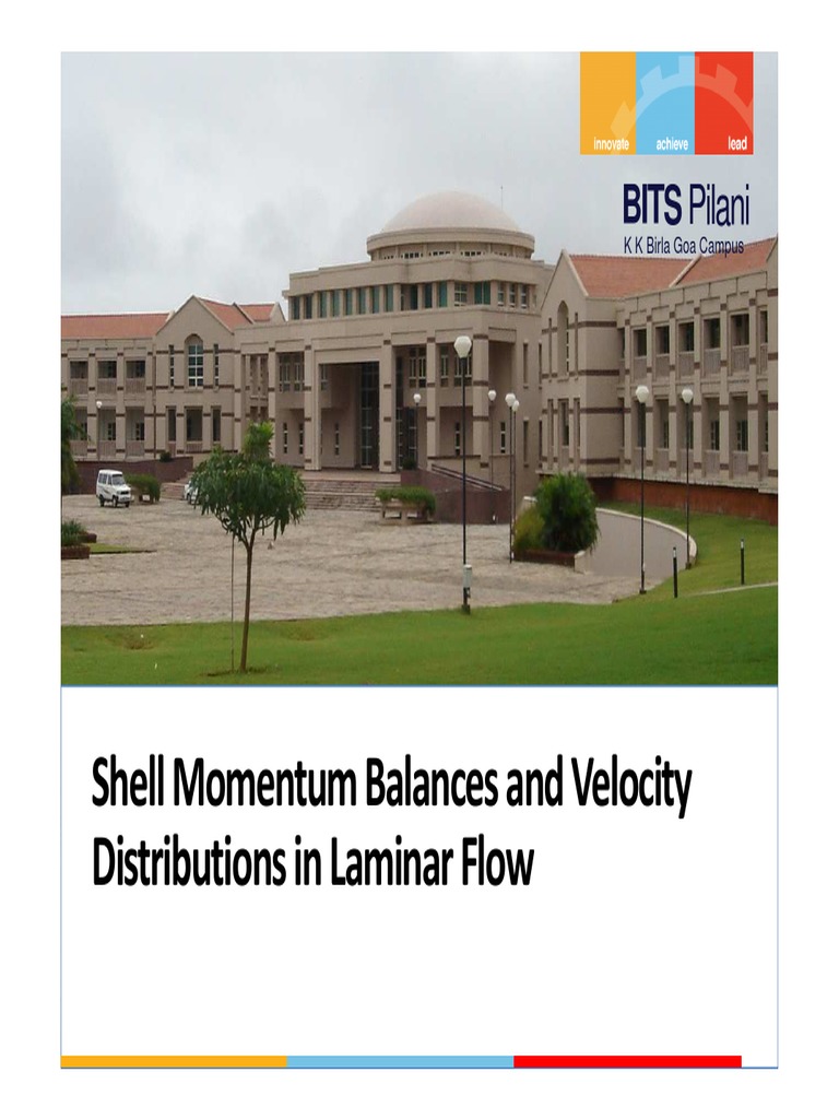 Shell Momentum Balances in Fluid Flow | PDF | Fluid Dynamics | Momentum