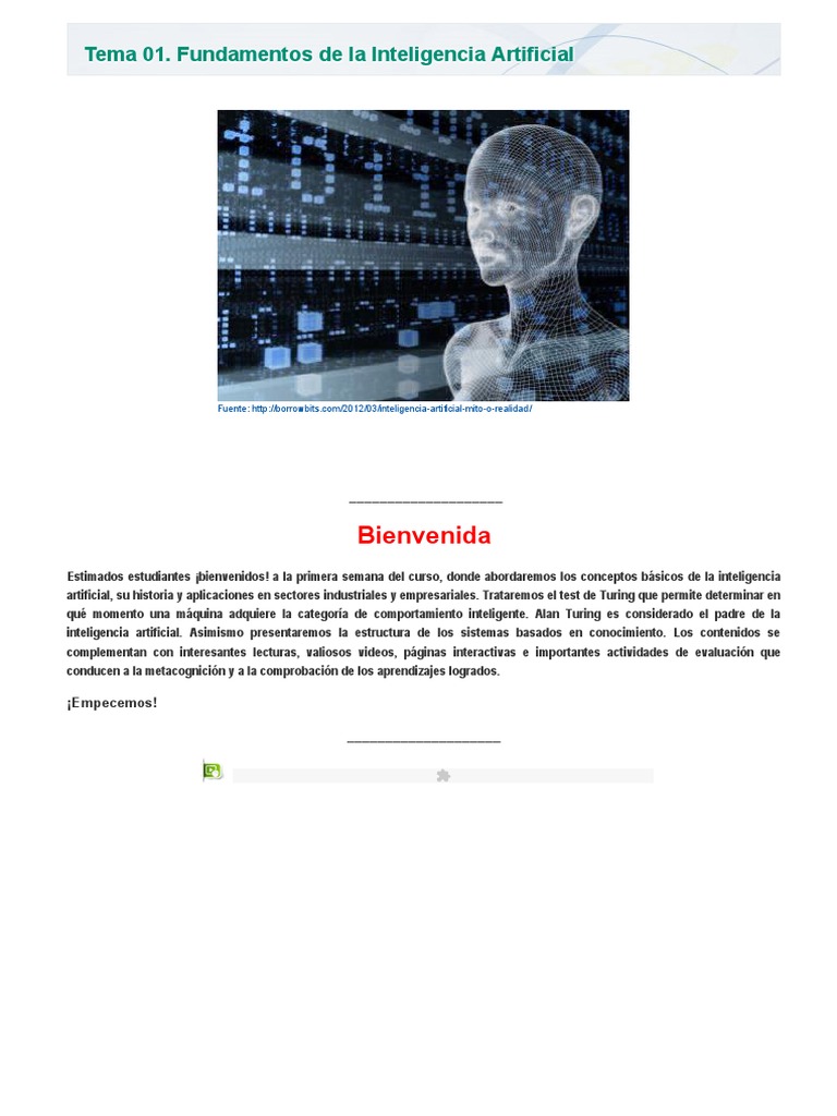 Fundamentos de la Inteligencia Artificial: Introducción a conceptos ...