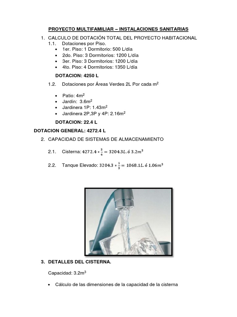 Dotaciones y Calculo de Rebose | PDF