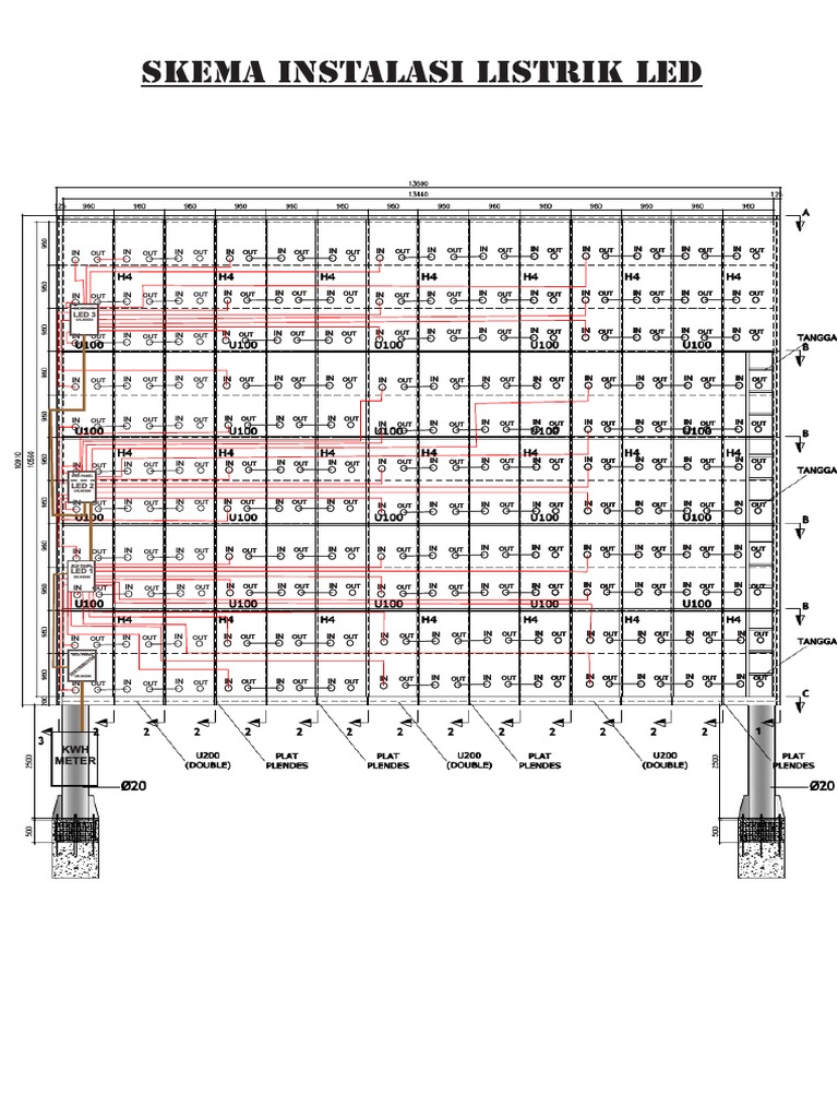 Skema Instalasi Listrik Led 11x14 | PDF | Nature
