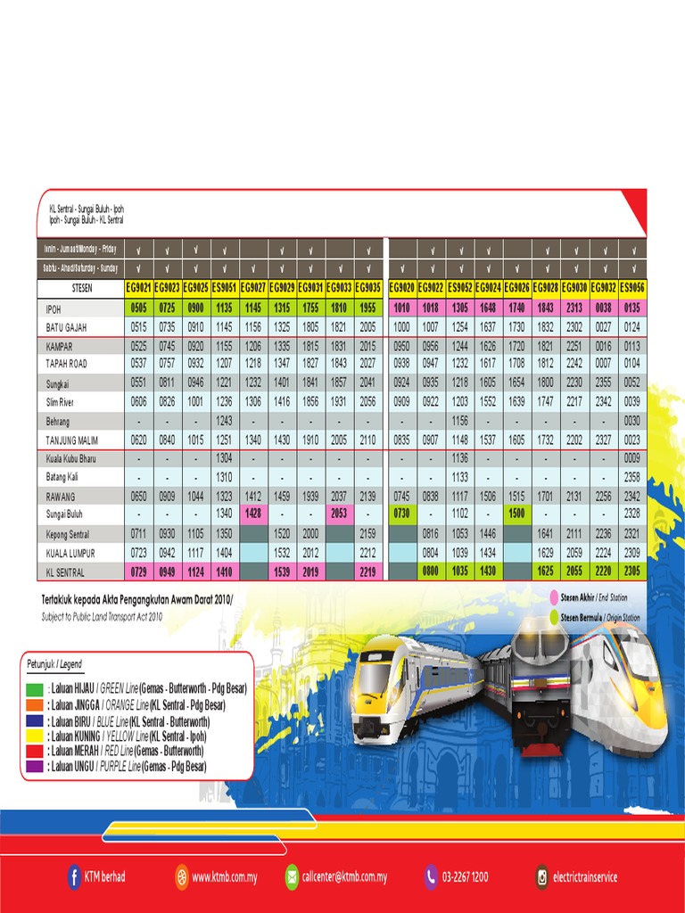 Website Jadual Tren ETS Intercity 18 Dis 2017 4 PDF | PDF