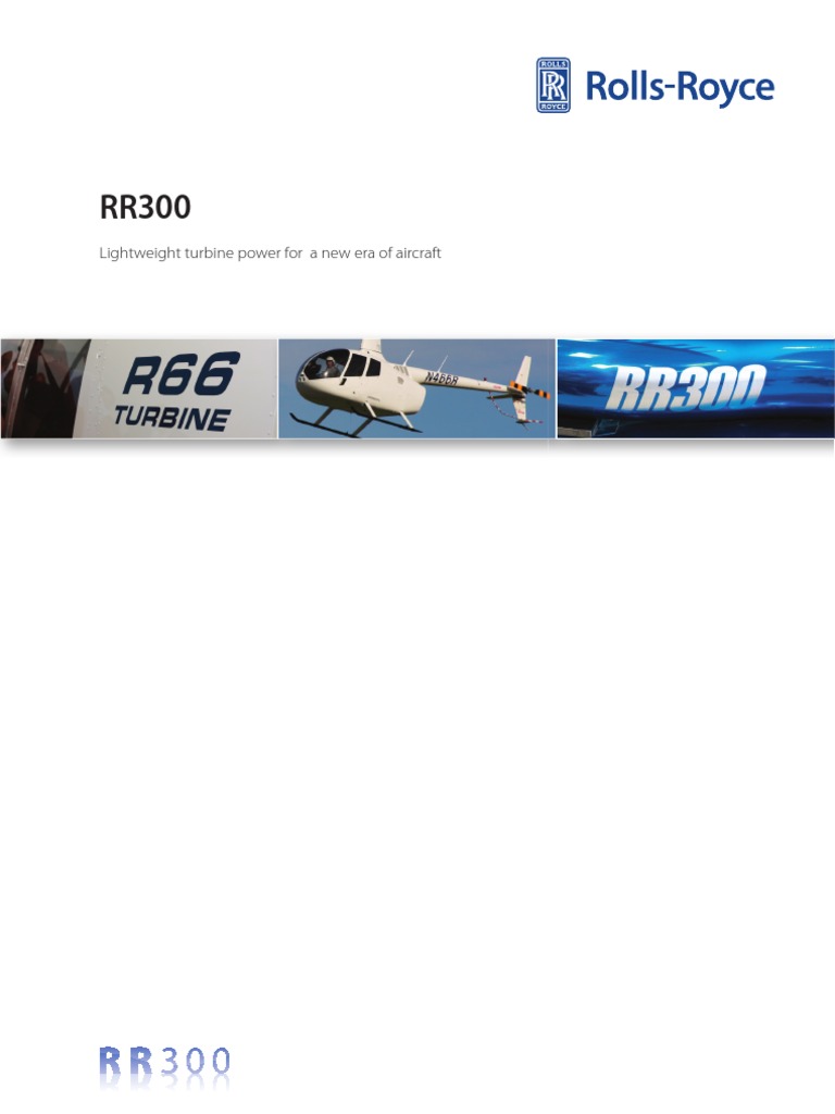 RR300 | PDF | Gas Turbine | Engines