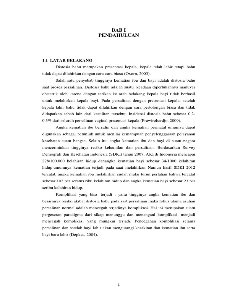 Distosia Bahu | PDF | Pengembangan Diri | Kesehatan Holistik