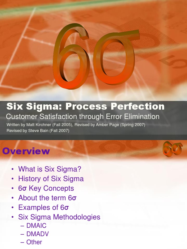 Six Sigma | Six Sigma | Leadership