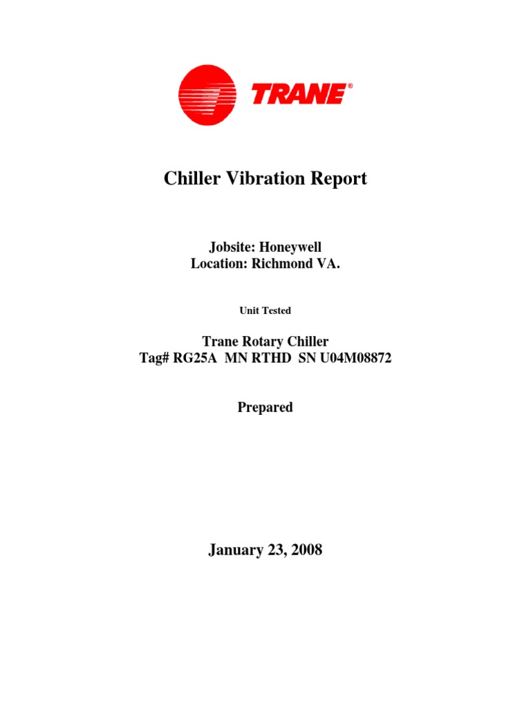 Honeywell Chiller Vibration Analysis | PDF