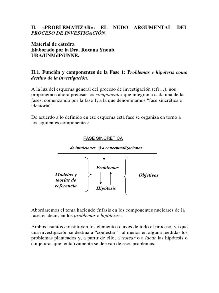 Ynoub - Problematizar en La Inv PDF | PDF | Science | Empirismo