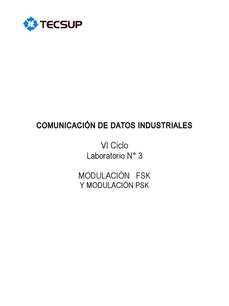 Modulación FSK y PSK en Laboratorio | PDF | Modulación | Fase (ondas)