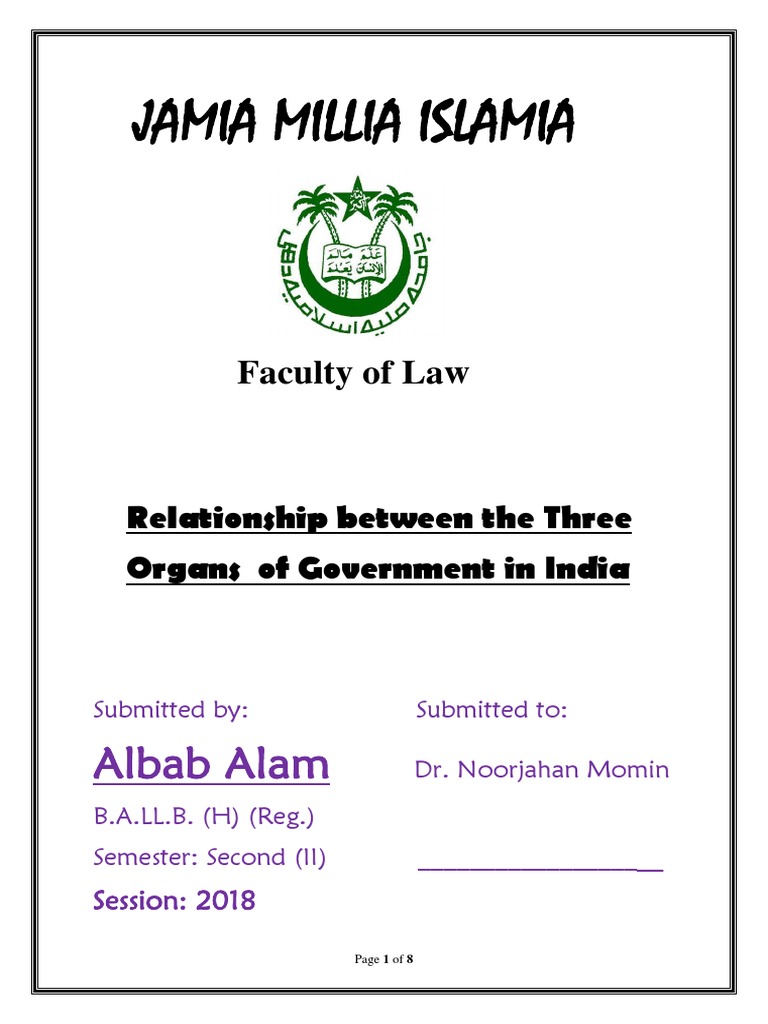 Political Science Project | PDF | Separation Of Powers | Judiciaries