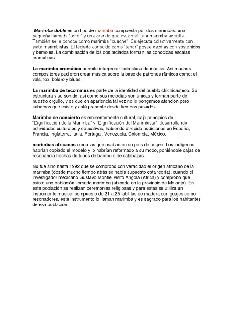 Marimba Doble | PDF